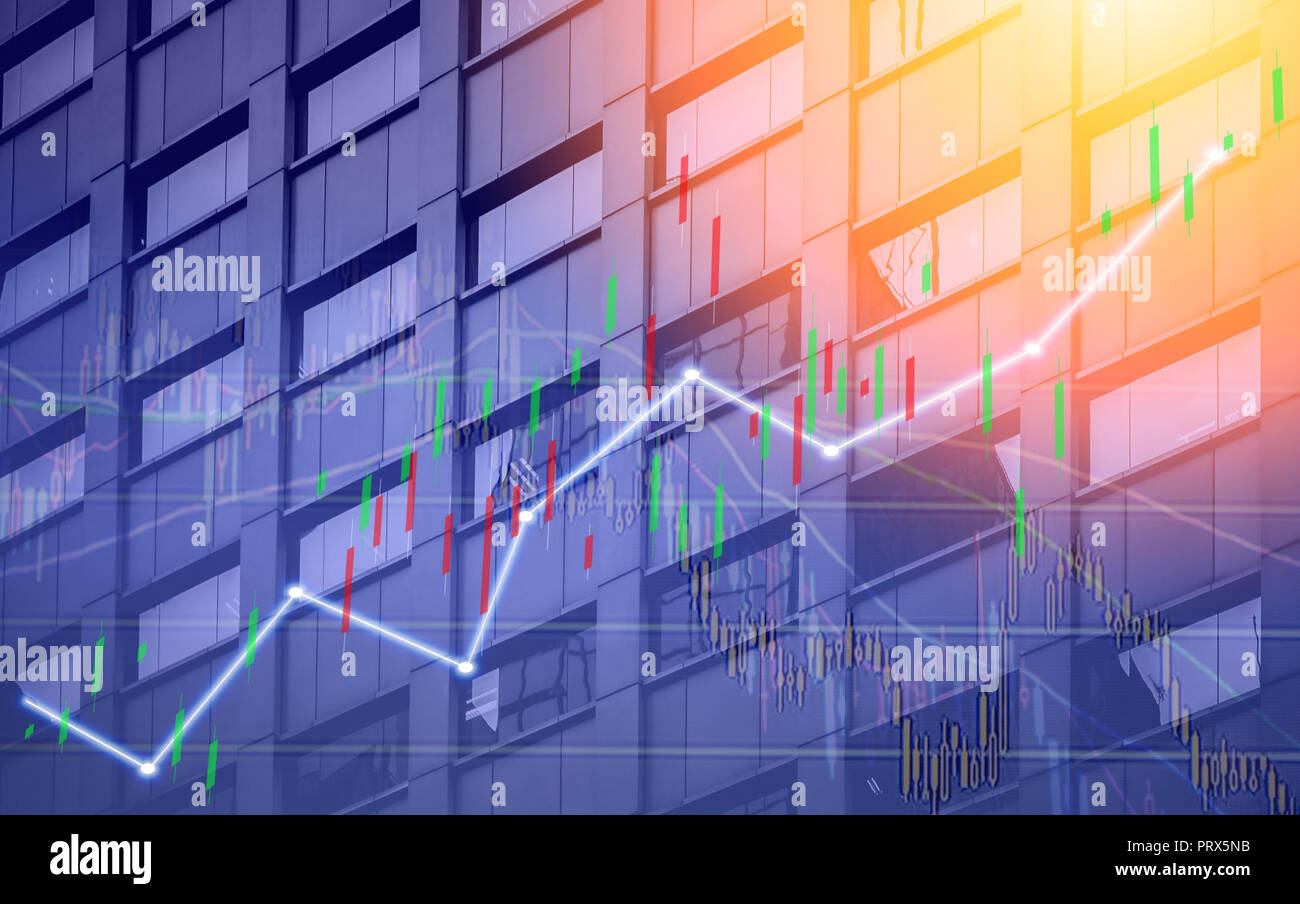 Stock index growth shown the graph and chart in Commercial buildings ...