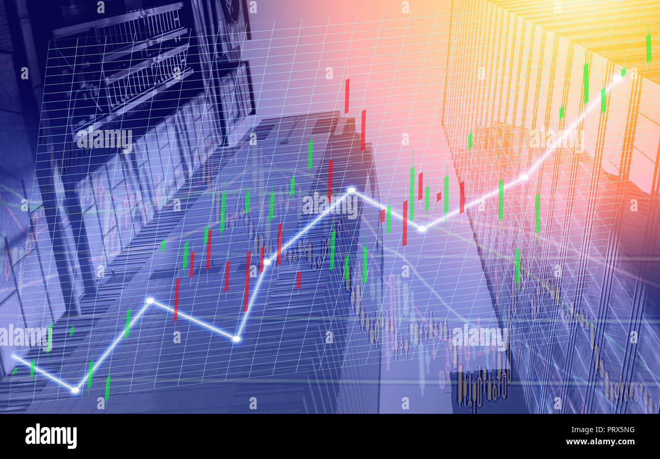 Stock index growth shown the graph and chart in Commercial buildings ...