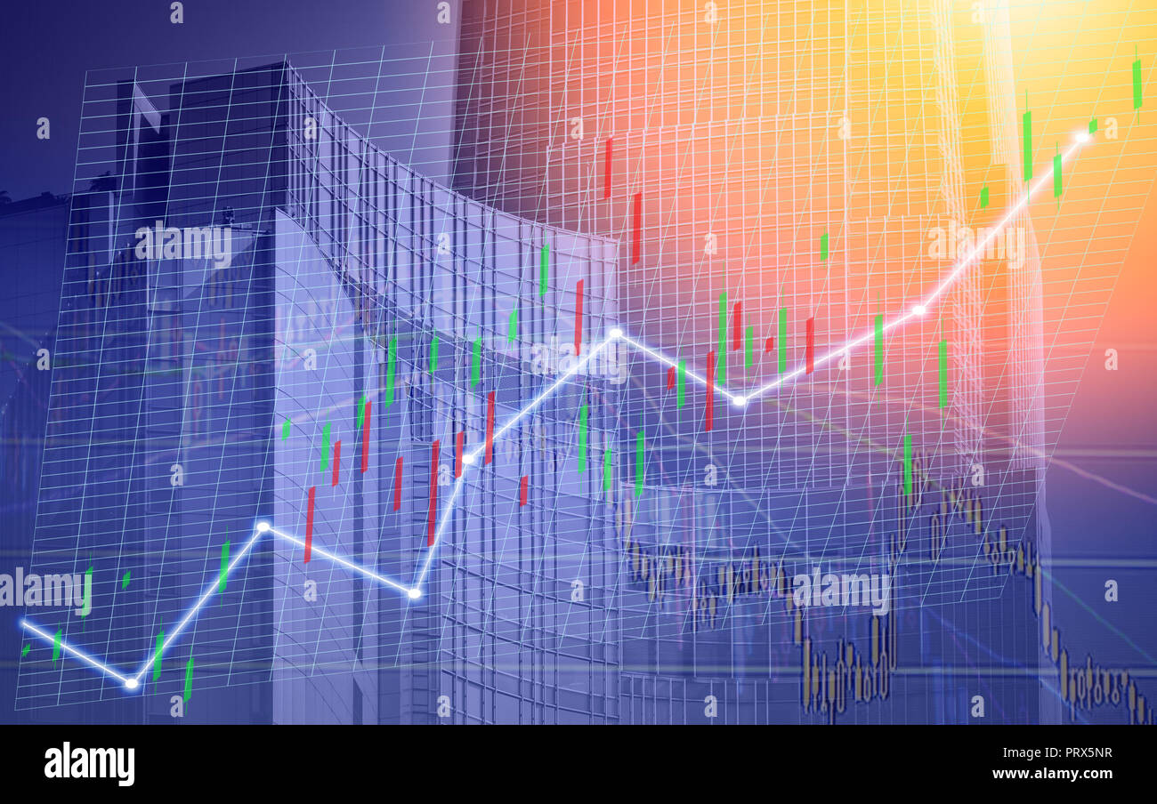 Stock index growth shown the graph and chart in Commercial buildings ...