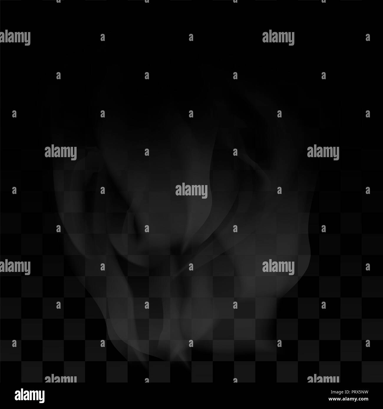 Water Vapor or Transparent Smoke on Checkered Background. Fog Pattern ...