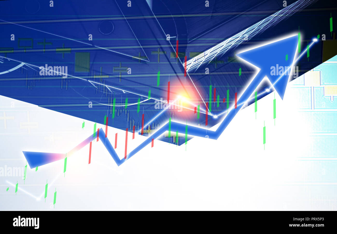 Stock index growth shown the graph and chart in Commercial buildings ...