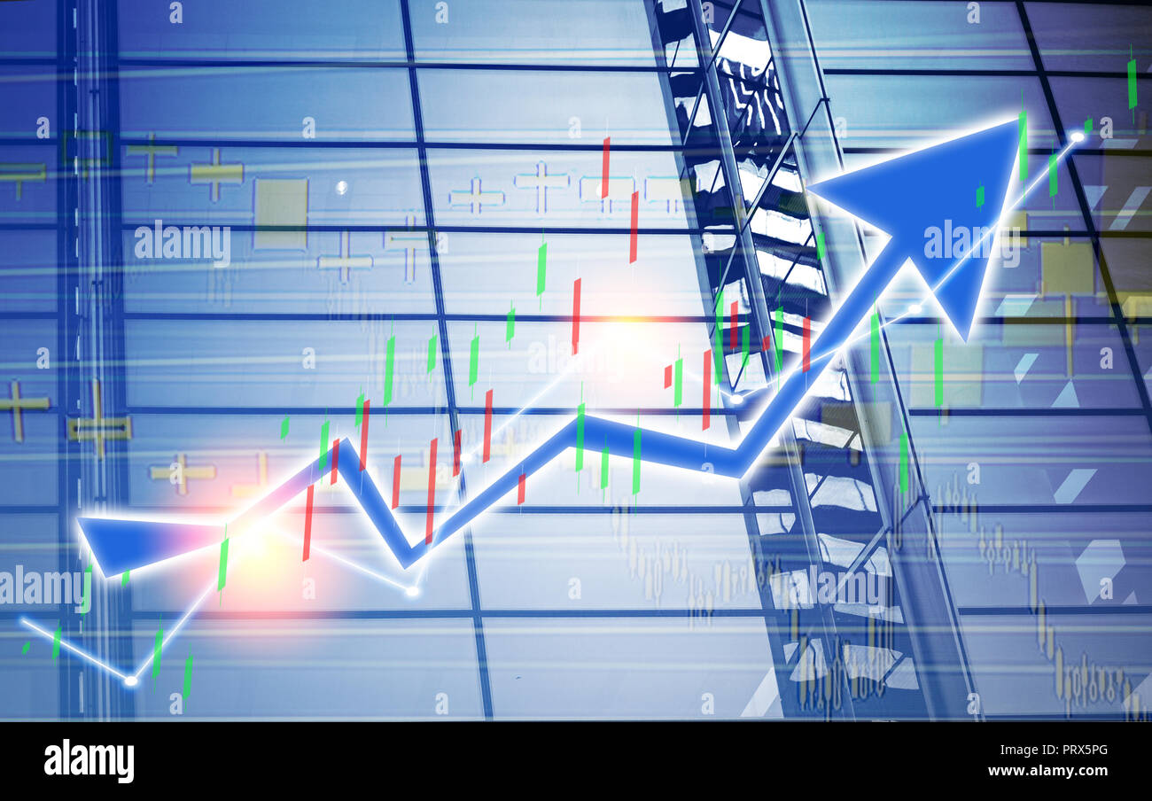 Stock index growth shown the graph and chart in Commercial buildings ...