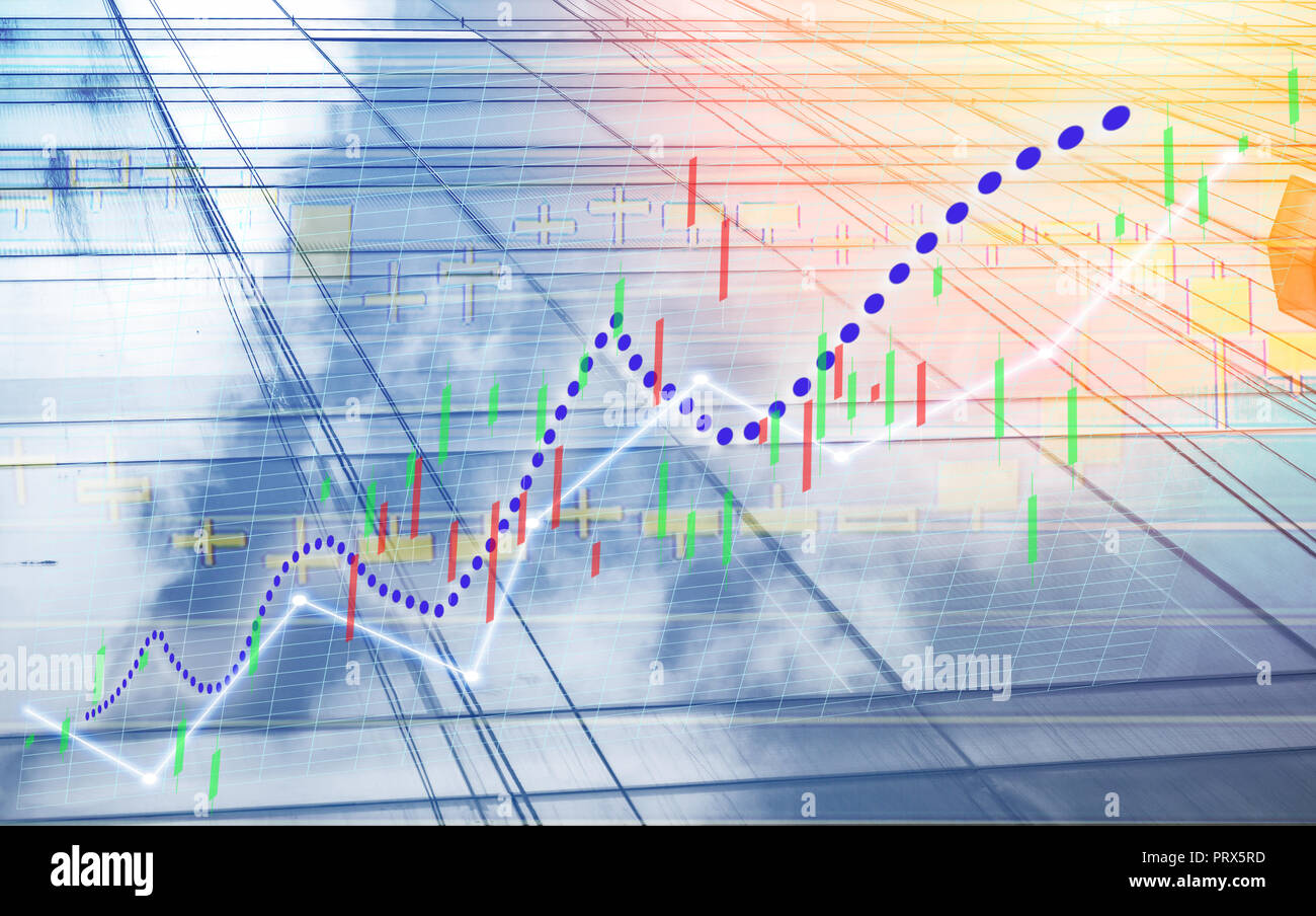 Stock index growth shown the graph and chart in Commercial buildings ...
