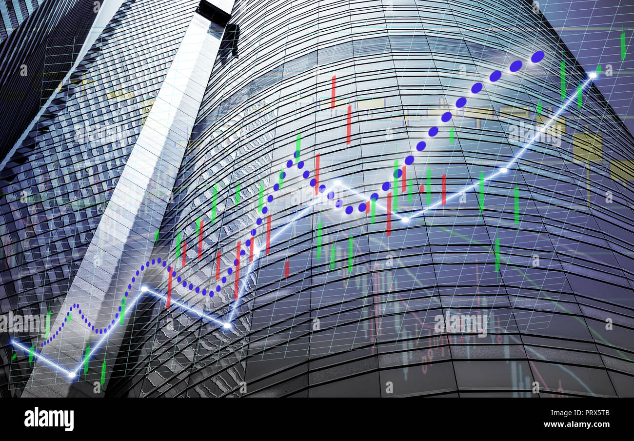 Stock index growth shown the graph and chart in Commercial buildings ...