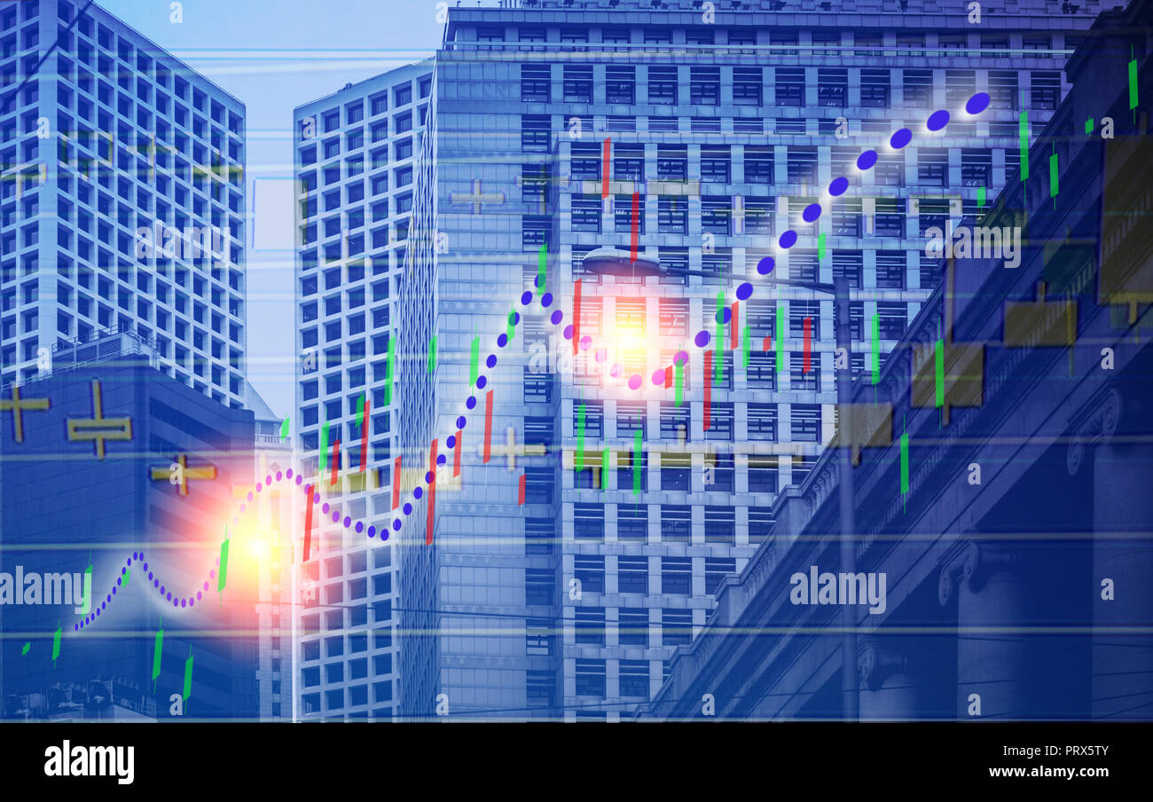 Stock index growth shown the graph and chart in Commercial buildings ...