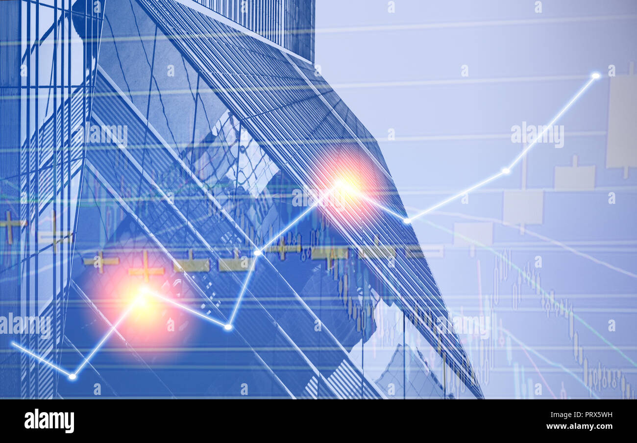 Stock index growth shown the graph and chart in Commercial buildings ...