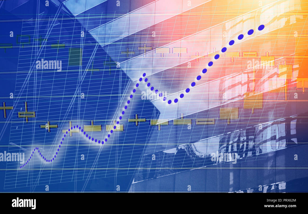 Stock index growth shown the graph and chart in Commercial buildings ...