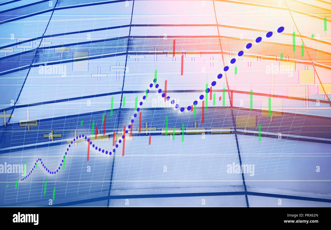 Stock index growth shown the graph and chart in Commercial buildings ...