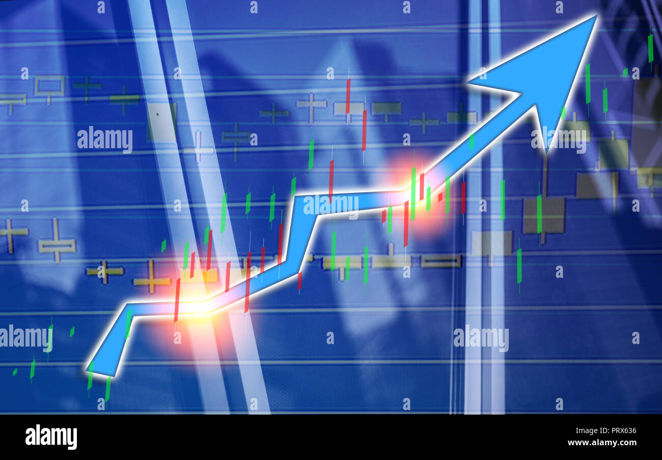 Stock index growth shown the graph and chart in Commercial buildings ...