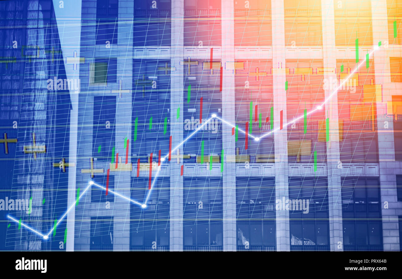 Stock index growth shown the graph and chart in Commercial buildings ...