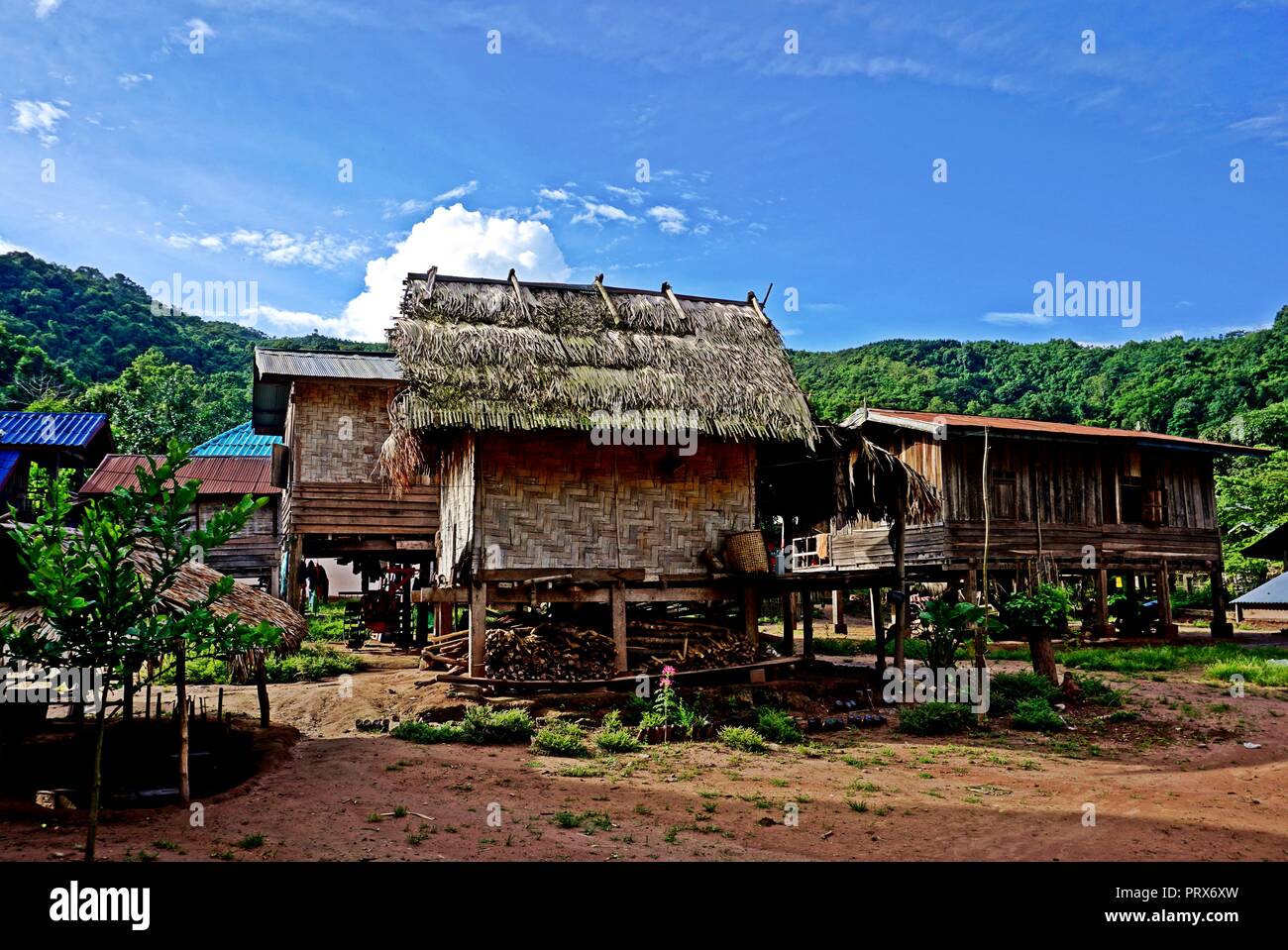 Rural village in laos hi-res stock photography and images - Alamy
