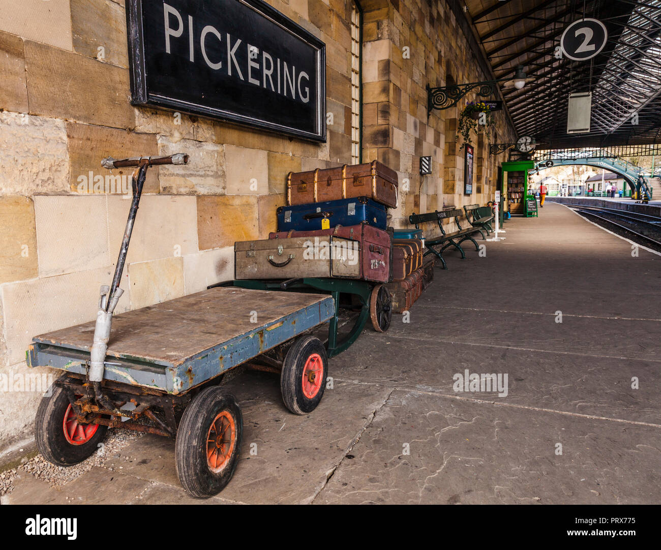 Platform at Pickering Railway Staion,North Yorkshire,England,UK Stock ...