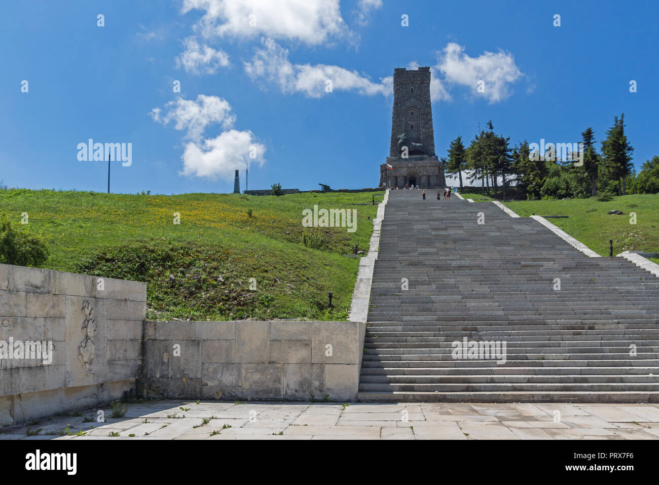 SHIPKA, BULGARIA - JULY 6, 2018: Summer view of Monument to Liberty ...
