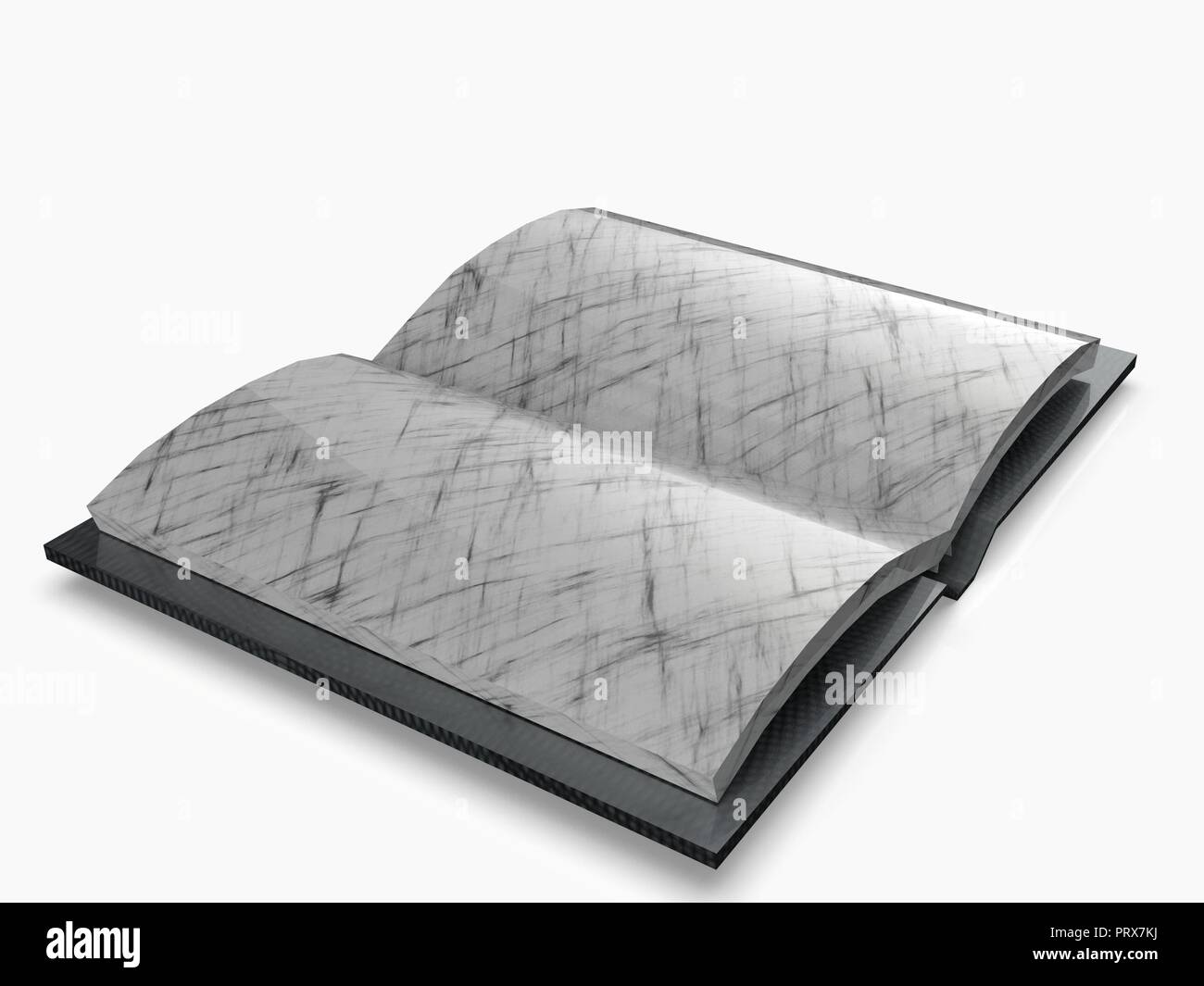 Open book 3D rendering isolated on the white background Stock Photo - Alamy