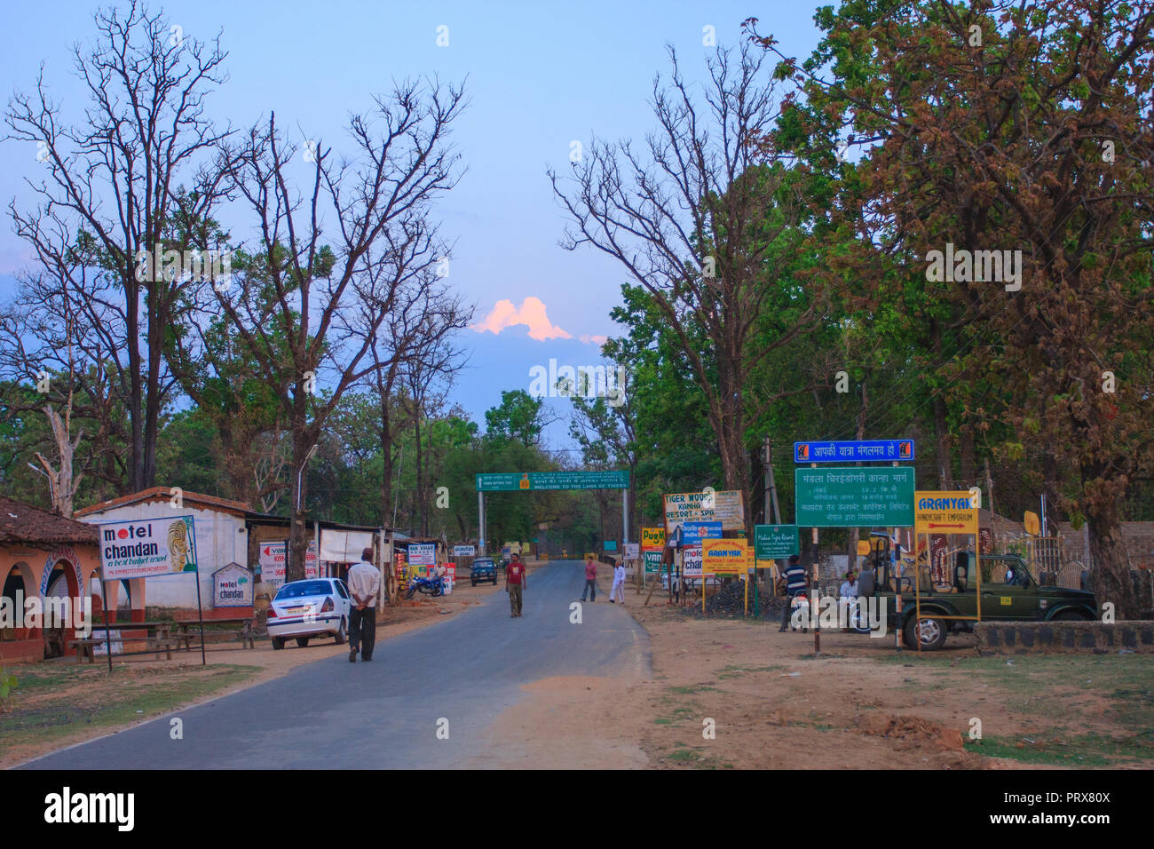 Kanha National Park Entry Gate Stock Photo - Alamy