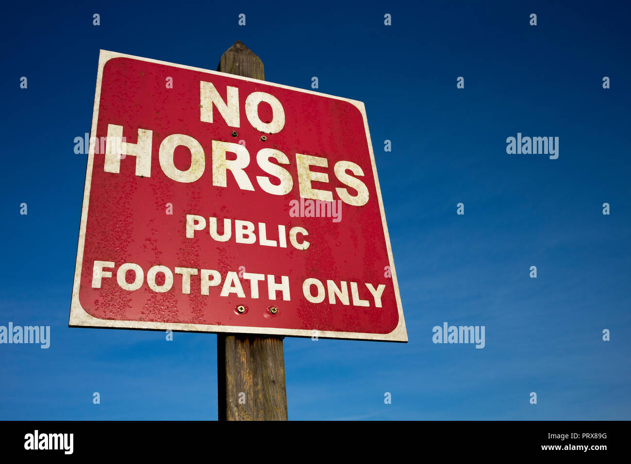 Horses prohibited hi-res stock photography and images - Alamy