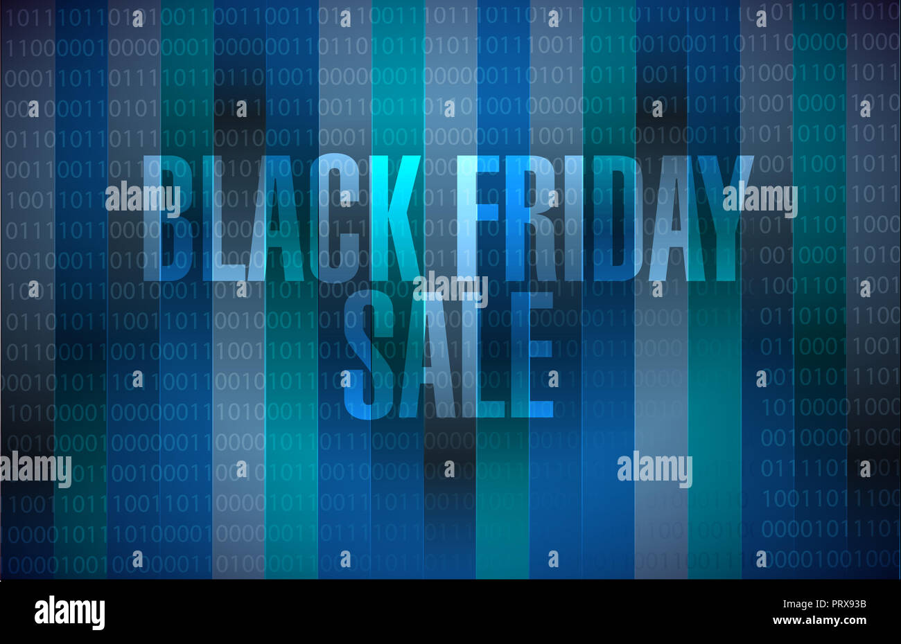Black Friday sale message sign illustration isolated over a dark binary ...