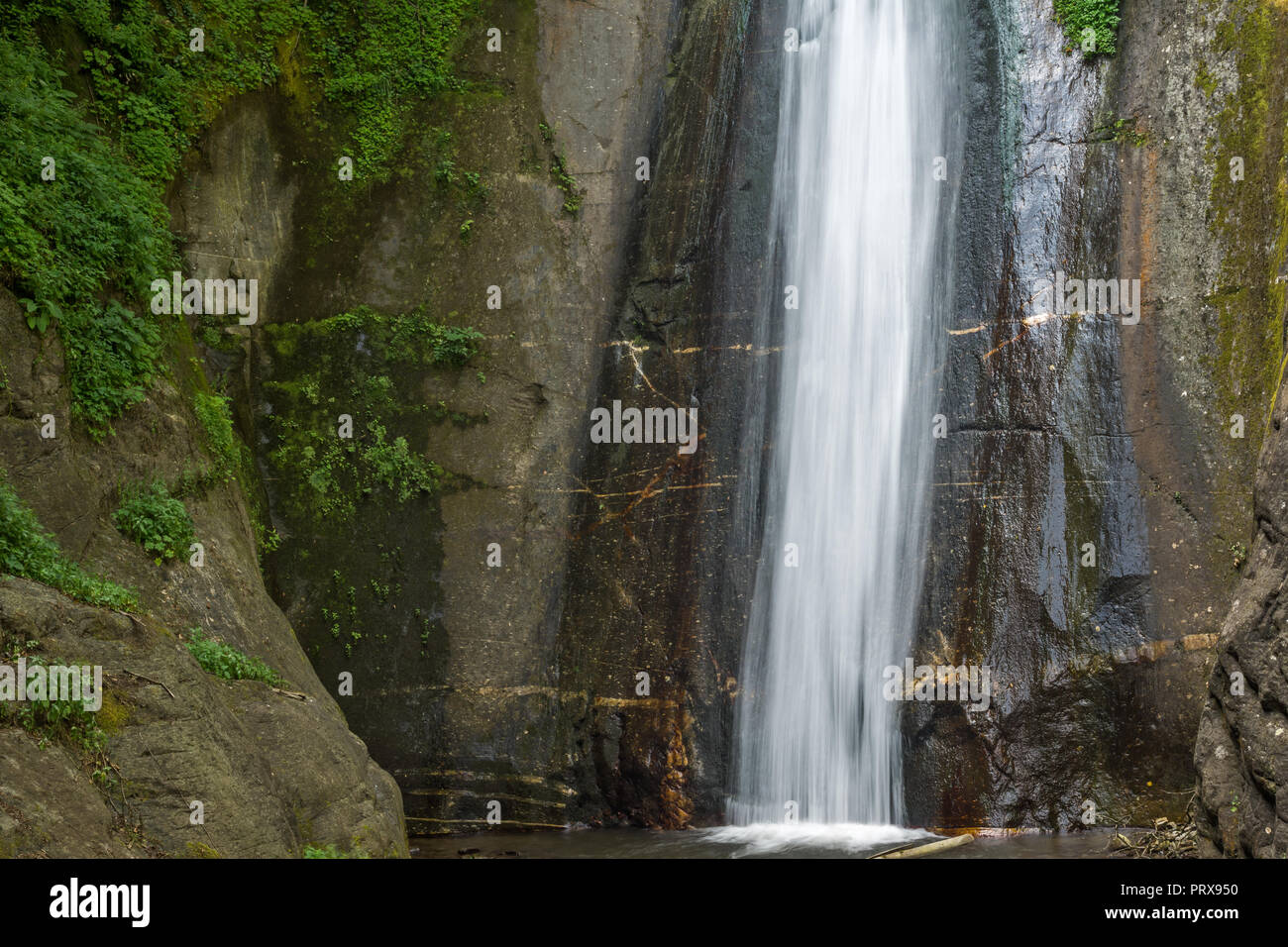 Landscape of Smolare waterfall cascade in Belasica Mountain, Novo Selo ...