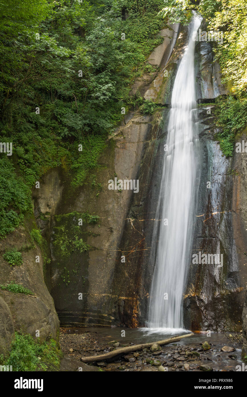 Landscape of Smolare waterfall cascade in Belasica Mountain, Novo Selo ...
