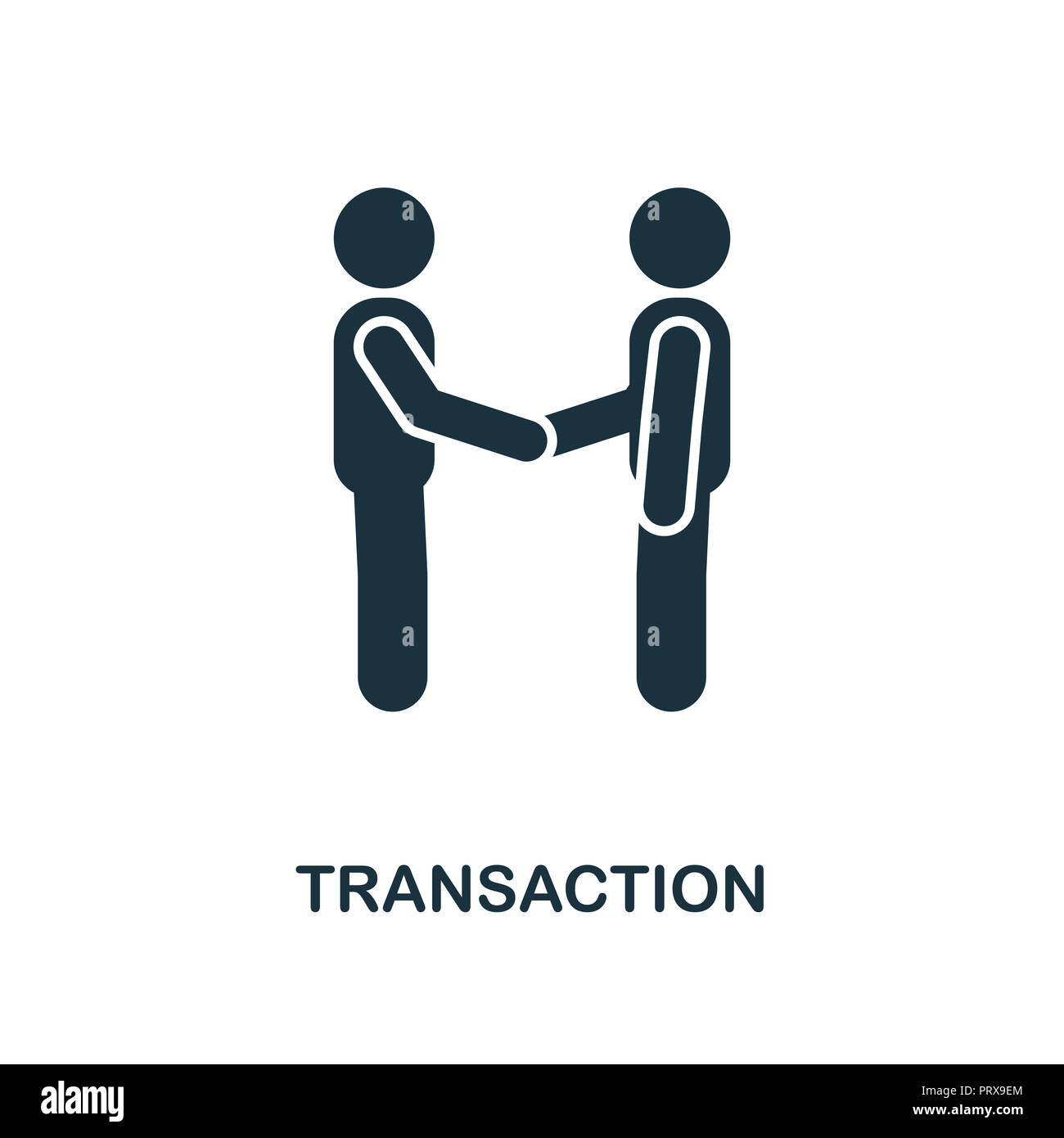 Transaction Icon Monochrome Style Design From Blockchain Collection