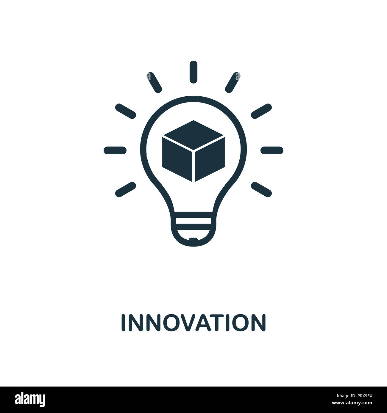 Innovation Icon Monochrome Style Design From Blockchain Collection Ux And Ui Pixel Perfect