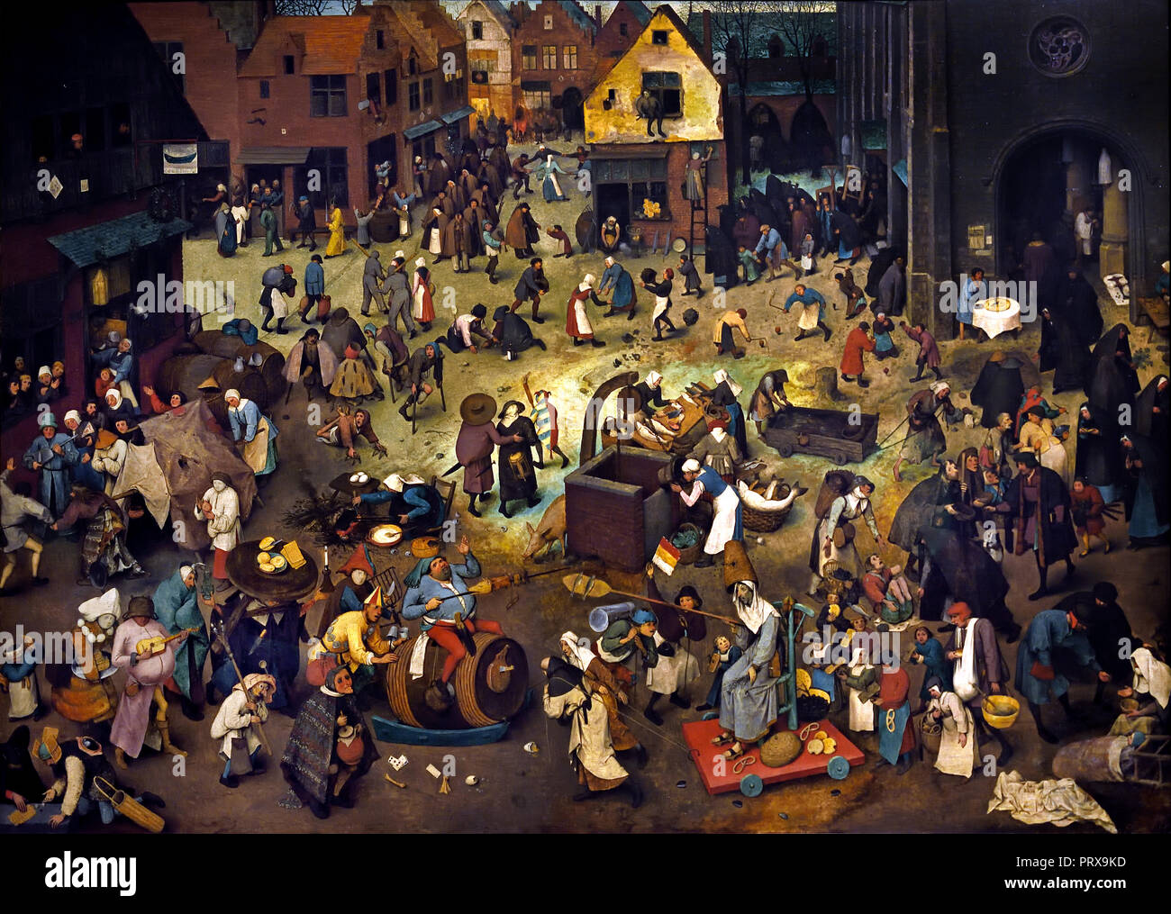 Fight between Carnival and Lent 1559 by Pieter Bruegel (also Brueghel ...