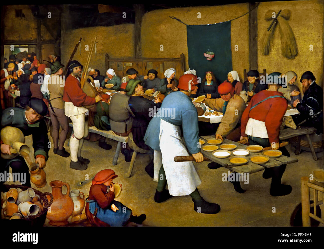 Peasant (Country) wedding 1568 Pieter Bruegel (also Brueghel) the Elder ...