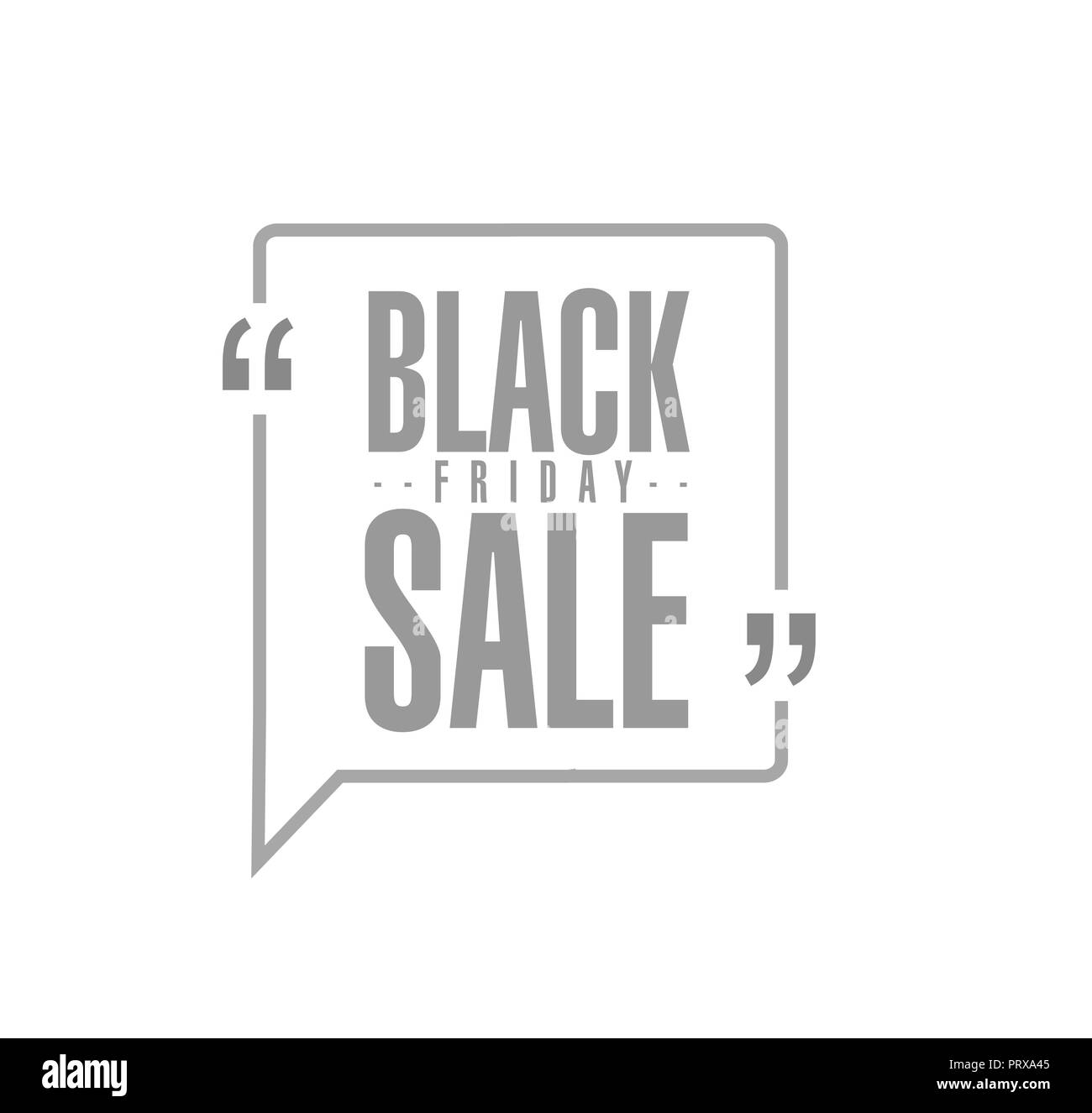Black Friday sale line quote message concept isolated over a white ...