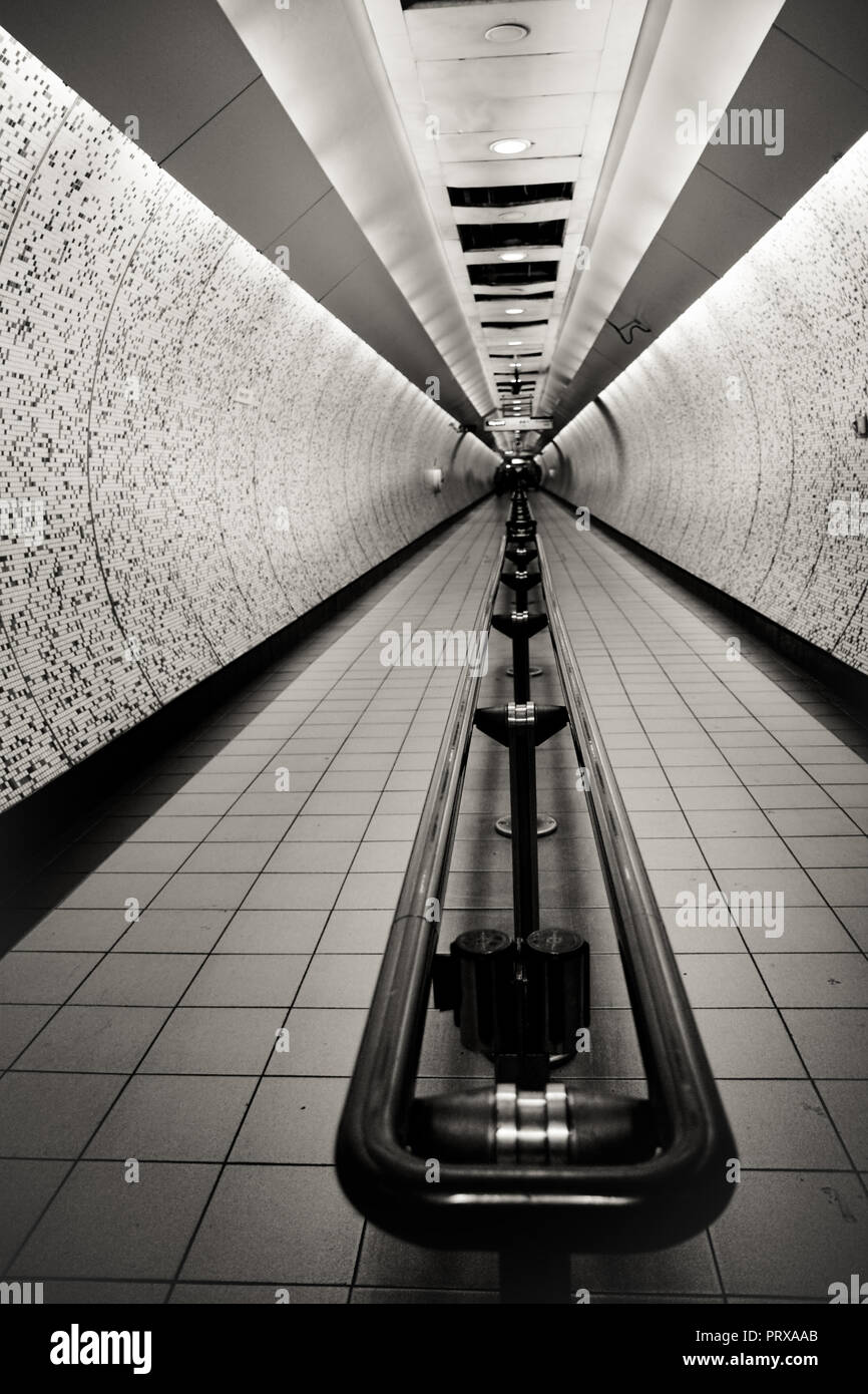 April 2010 - pedestrian underpass for changing lines on London ...
