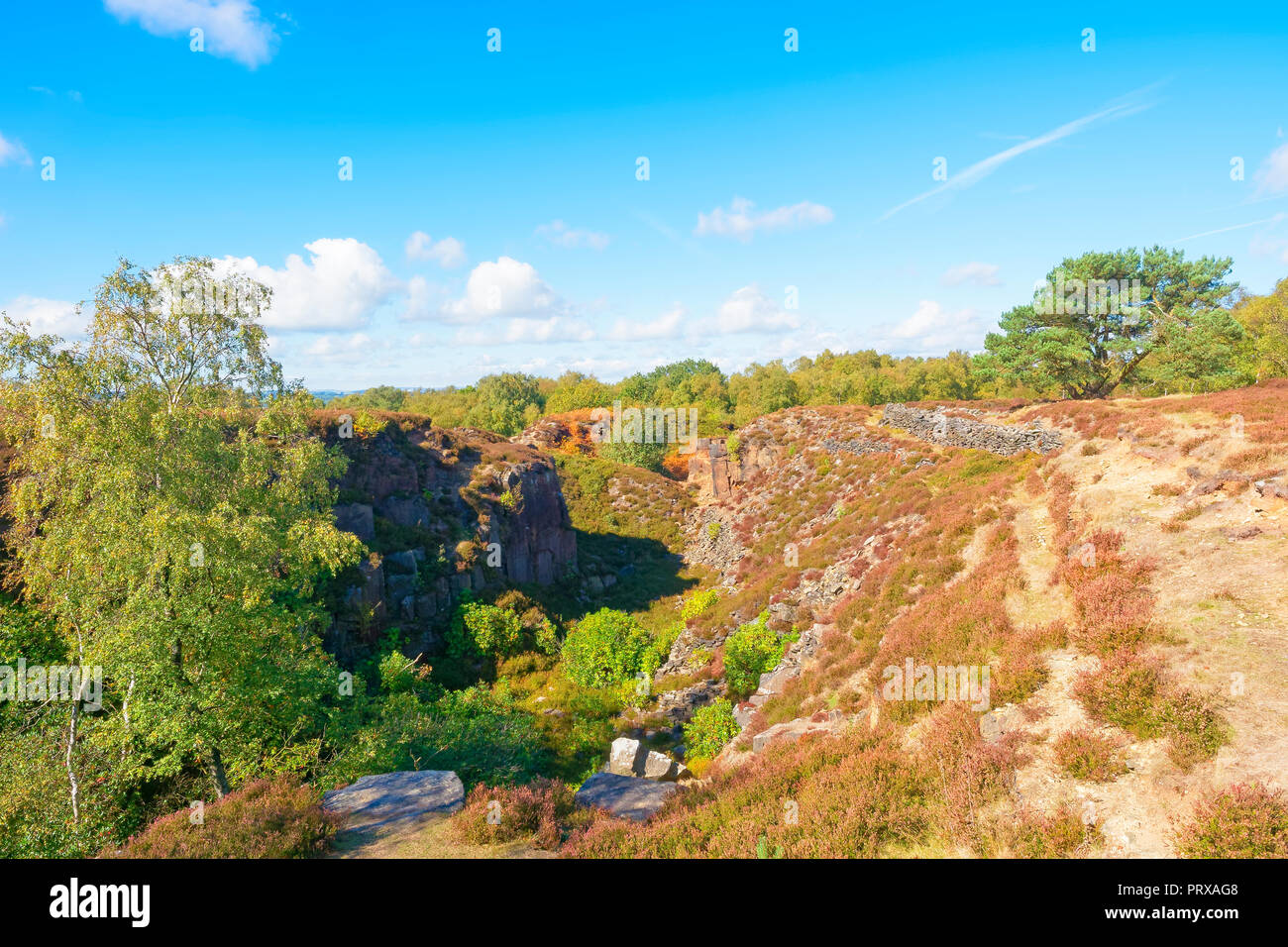Derbyshire england summer quarry hi-res stock photography and images ...