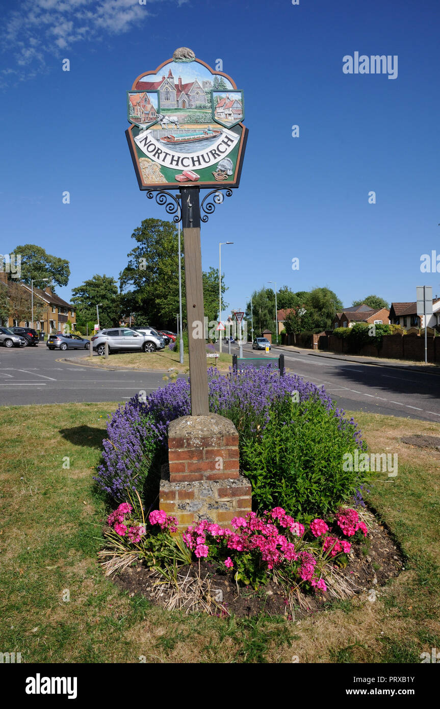 Village Sign, Northchurch, Hertfordshire Stock Photo - Alamy