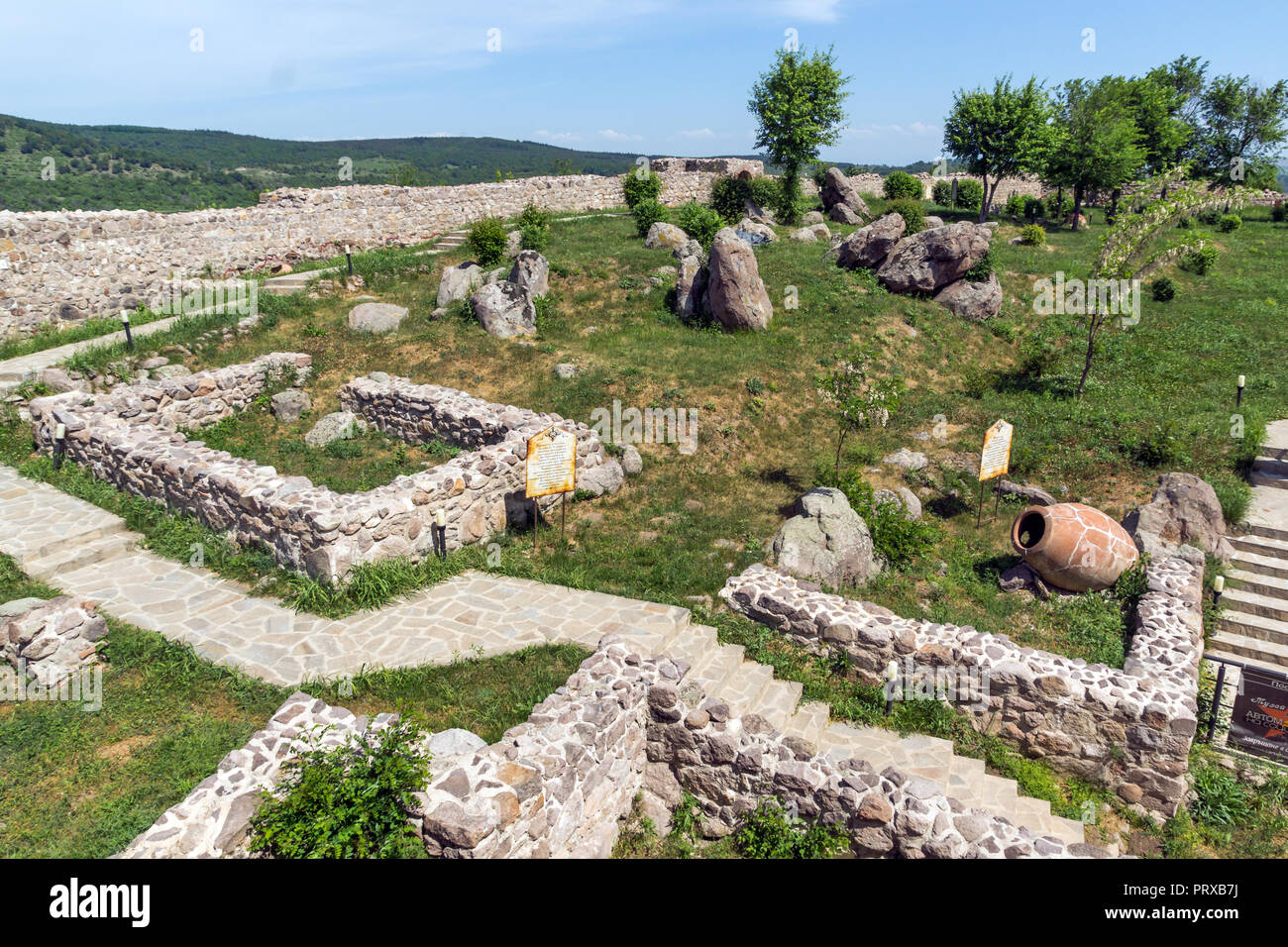 PERISTERA FORTRESS, PESHTERA, BULGARIA - MAY 5, 2018: Ruins of Ancient ...