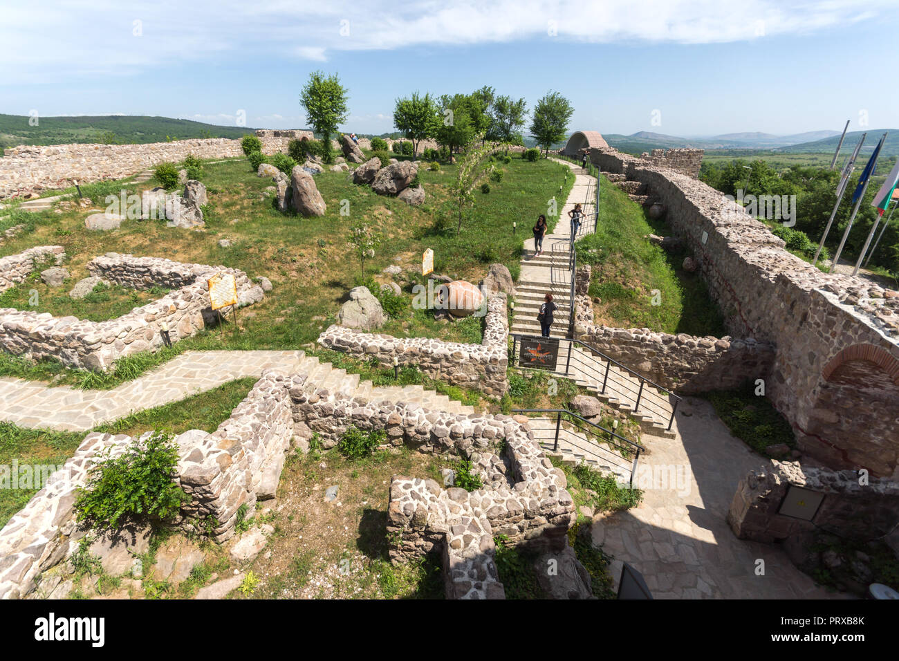 PERISTERA FORTRESS, PESHTERA, BULGARIA - MAY 5, 2018: Ruins of Ancient ...