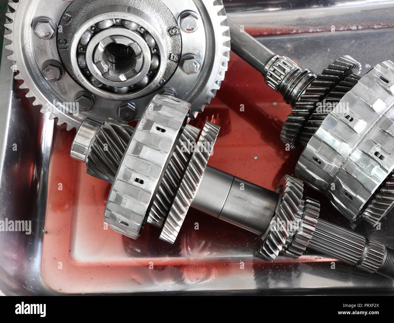The Gear parts from car transmission dis-assembly Stock Photo - Alamy