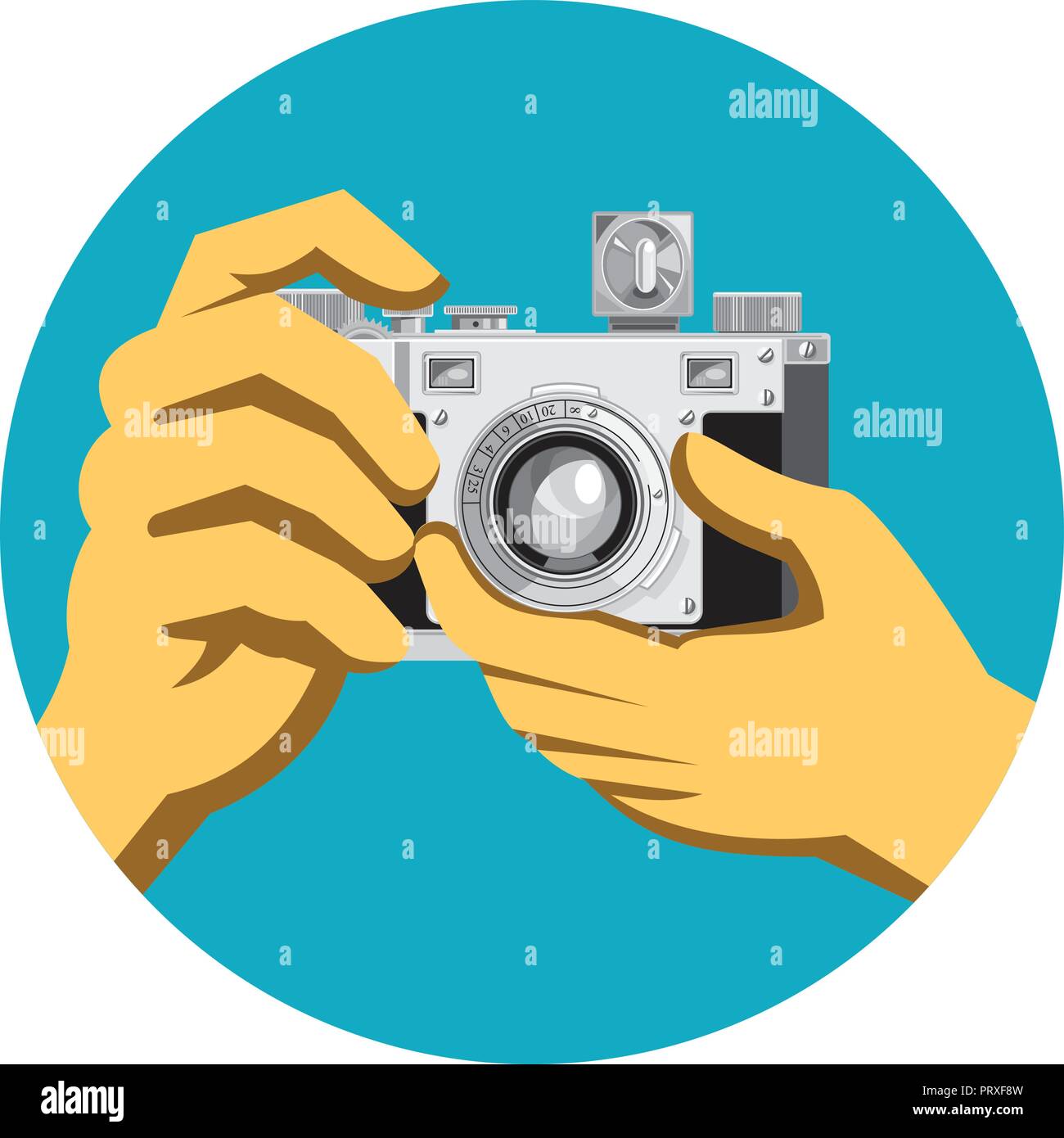 Vintage Camera Front View