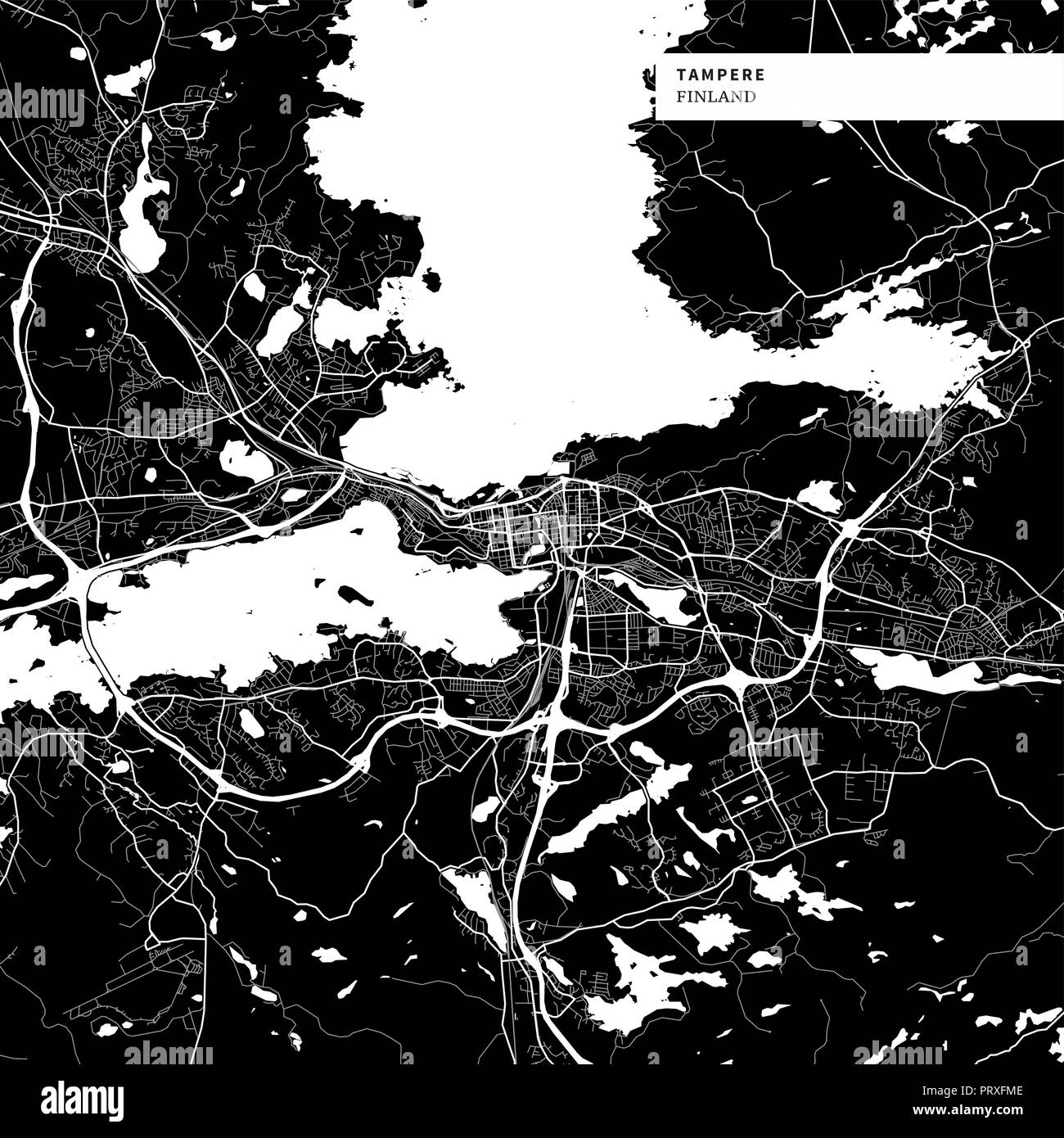 Map of tampere Stock Vector Images - Alamy