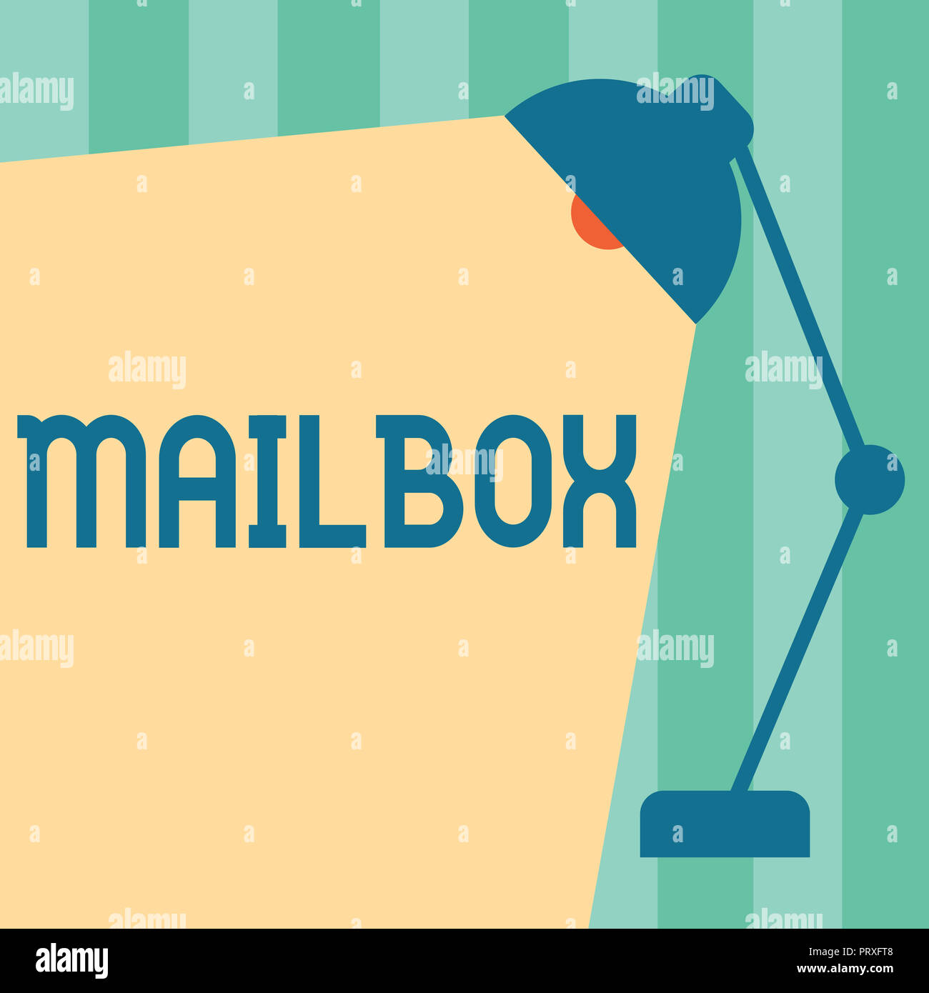 Word writing text Mailbox. Business concept for Box mounted on post ...