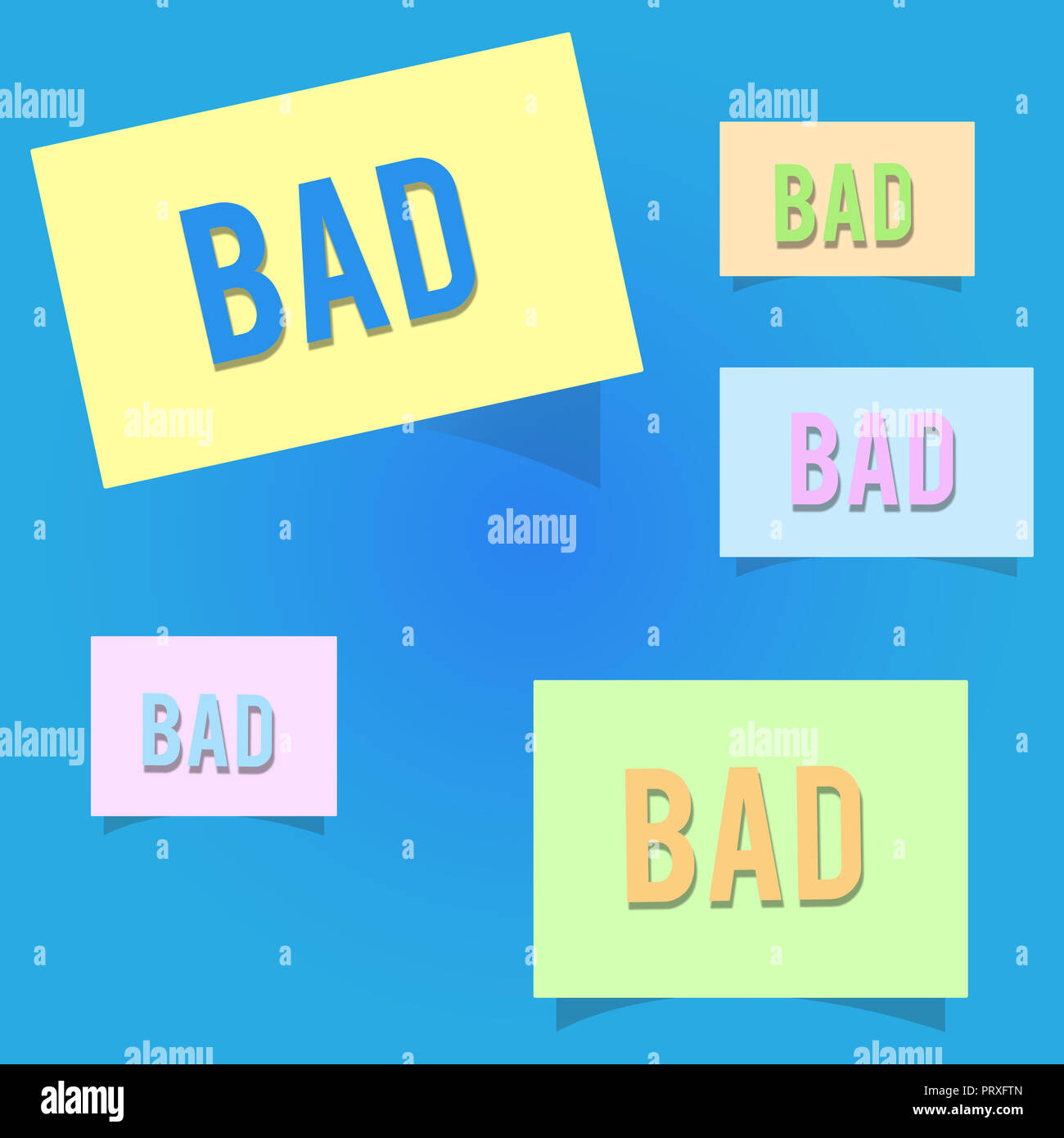 Conceptual hand writing showing Bad. Business photo showcasing ...