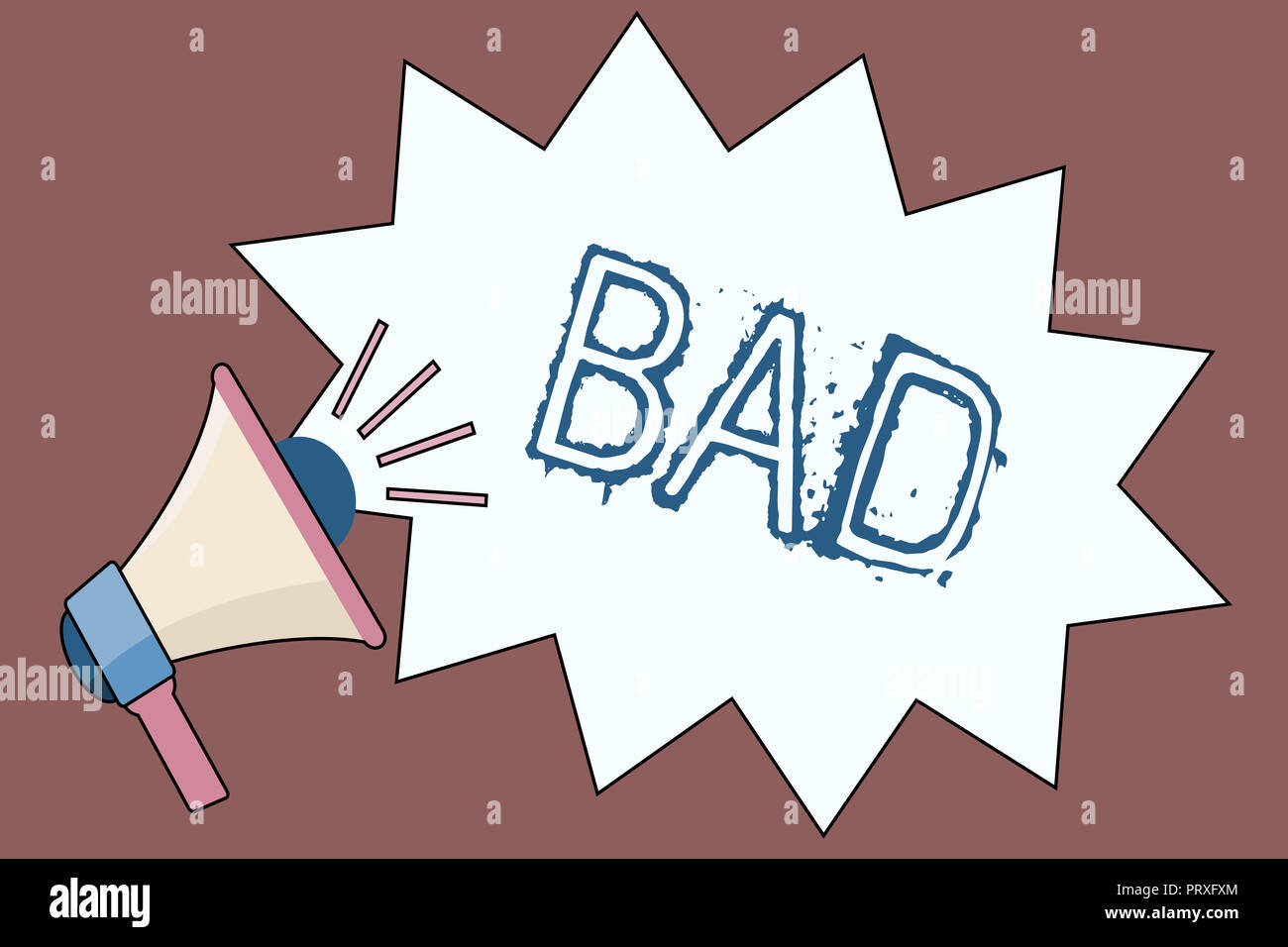 Handwriting text Bad. Concept meaning Unpleasant things that happen to ...