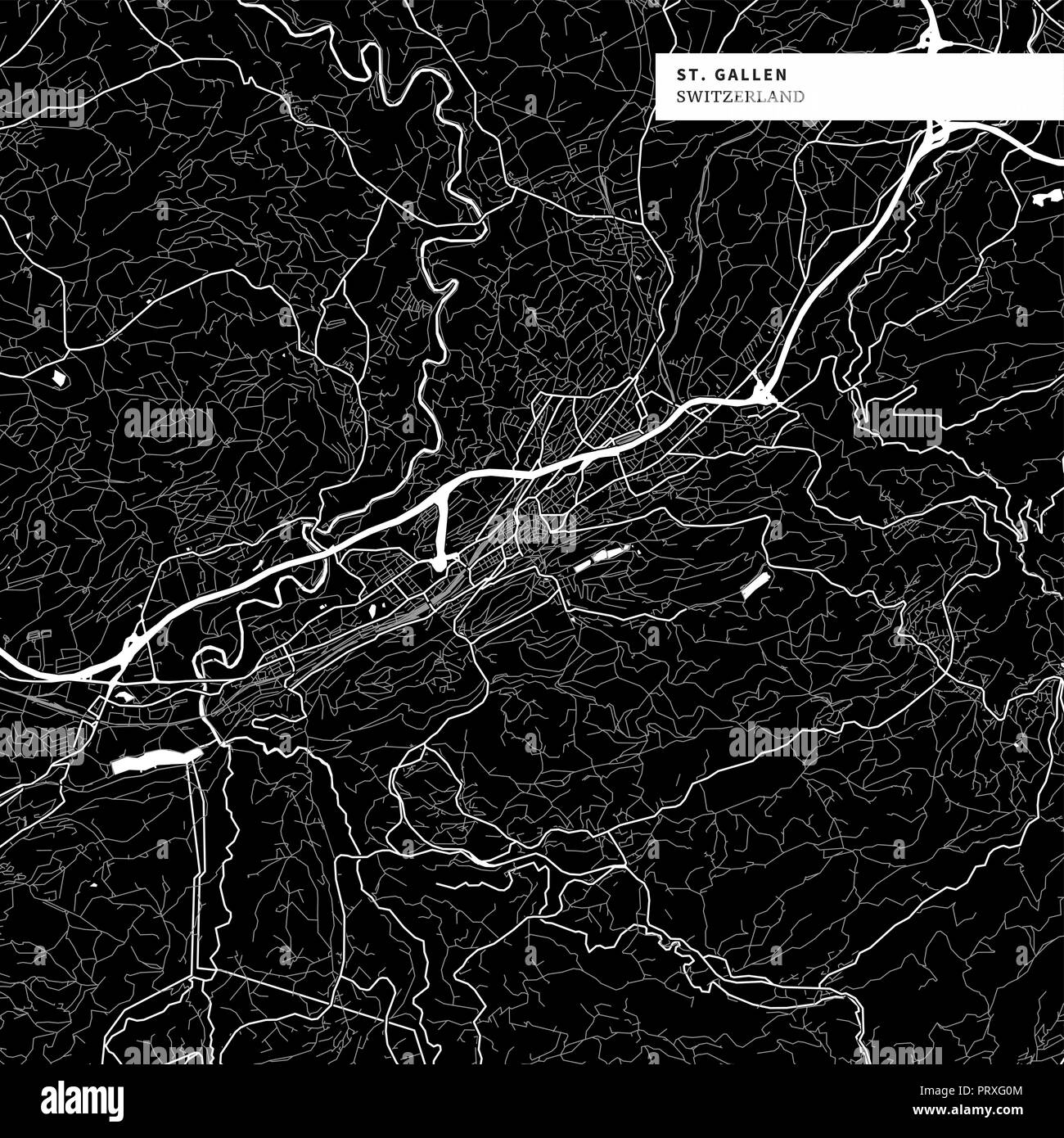 St gallen map Stock Vector Images - Alamy