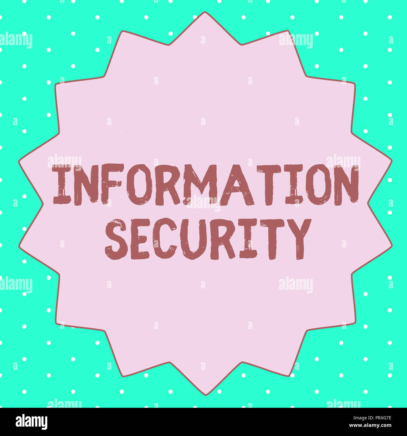 Text sign showing Information Security. Conceptual photo INFOSEC ...