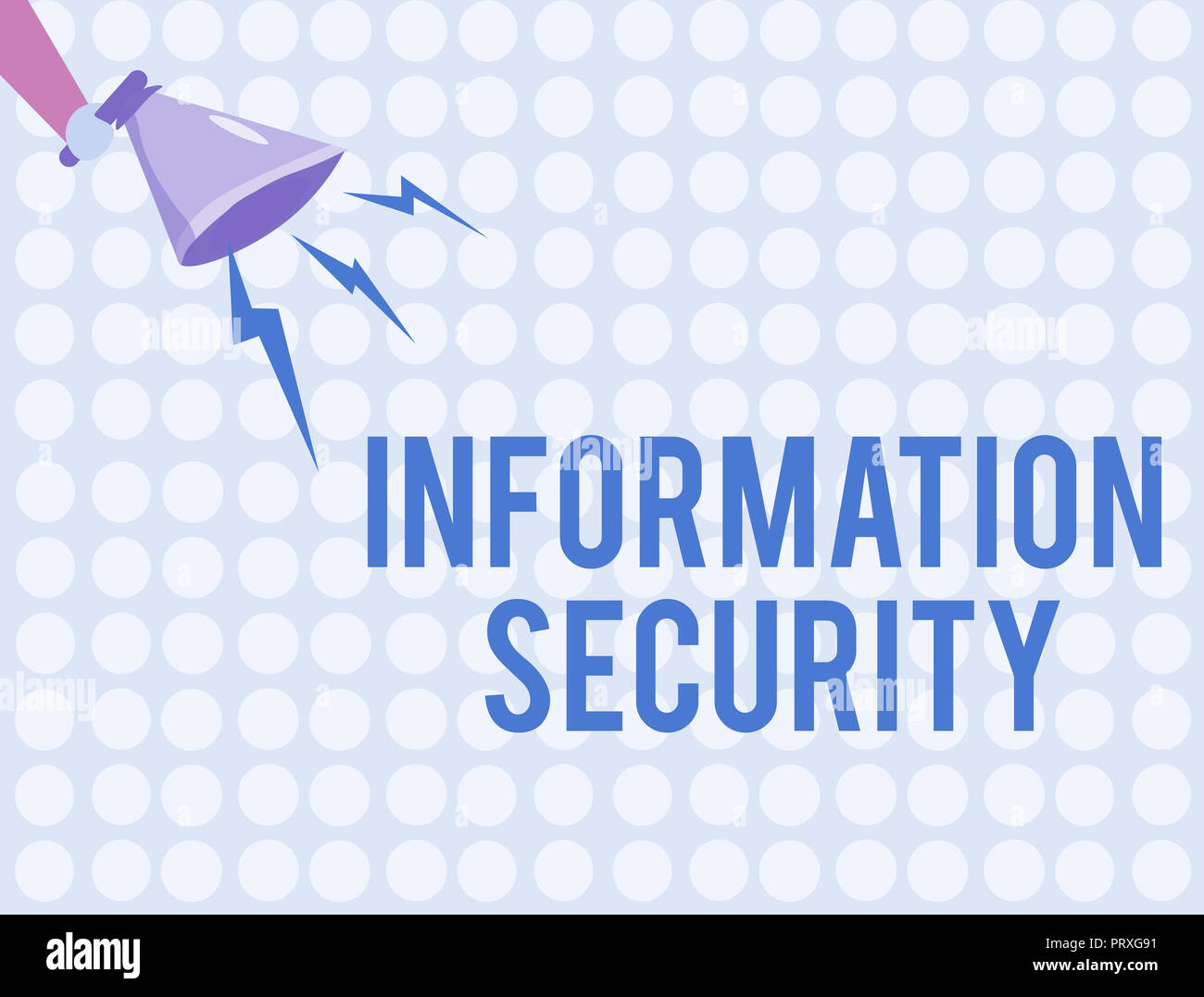 Word writing text Information Security. Business concept for INFOSEC Preventing Unauthorized ...