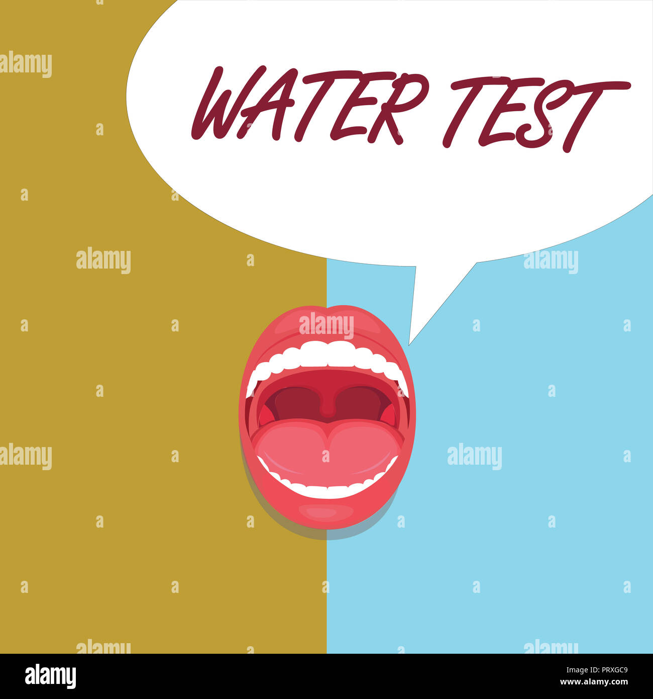 Handwriting text Water Test. Concept meaning Sampling of various liquid ...