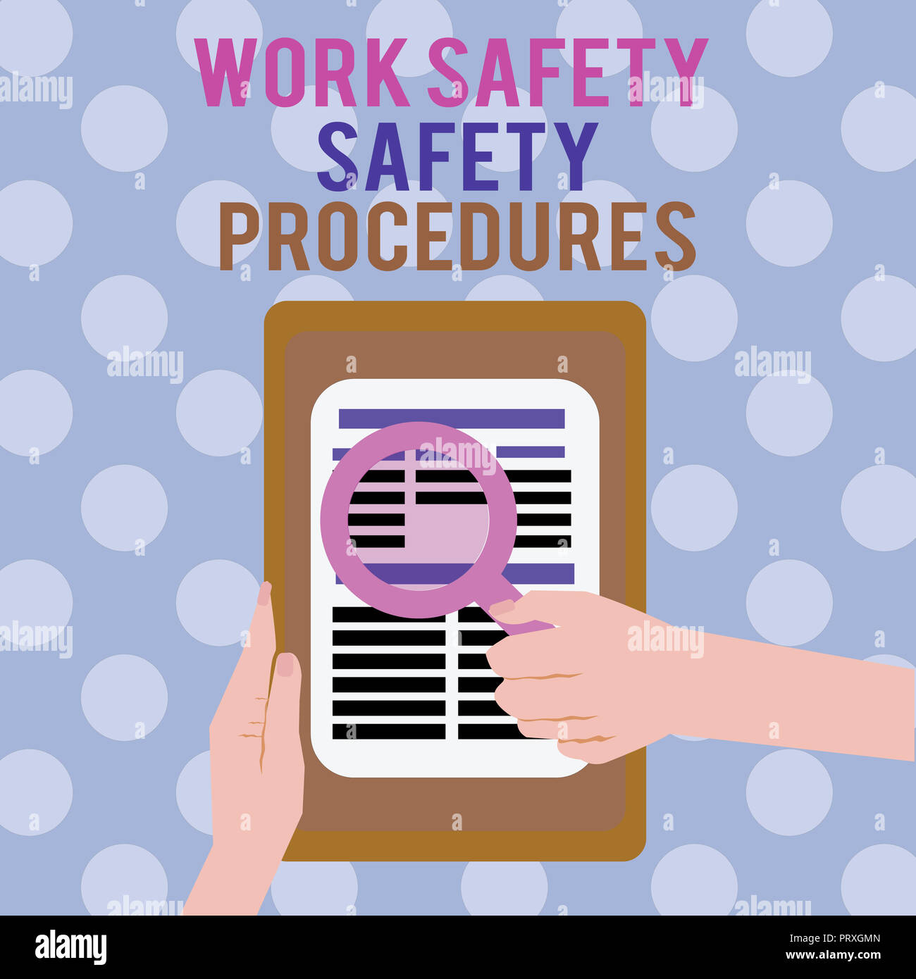 Text sign showing Work Safety Safety Procedures. Conceptual photo ...