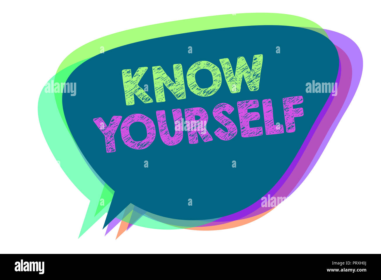 Text sign showing Know Yourself. Conceptual photo Find You ...