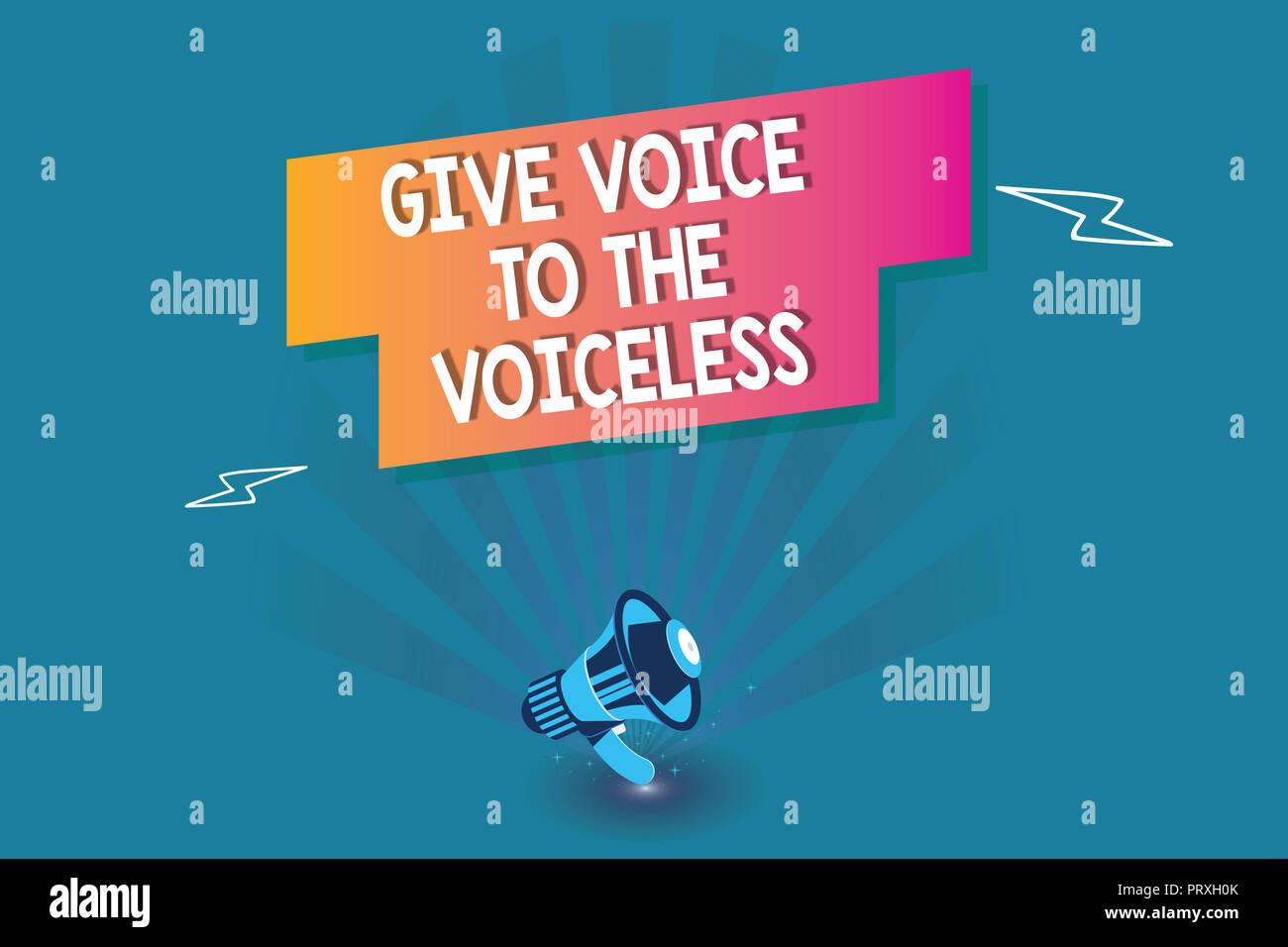 Word writing text Give Voice To The Voiceless. Business concept for ...