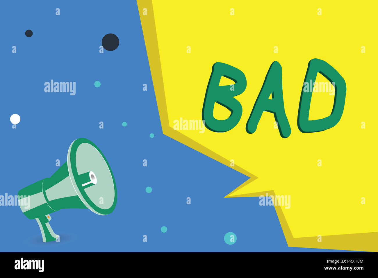 Handwriting text writing Bad. Concept meaning Unpleasant things that ...