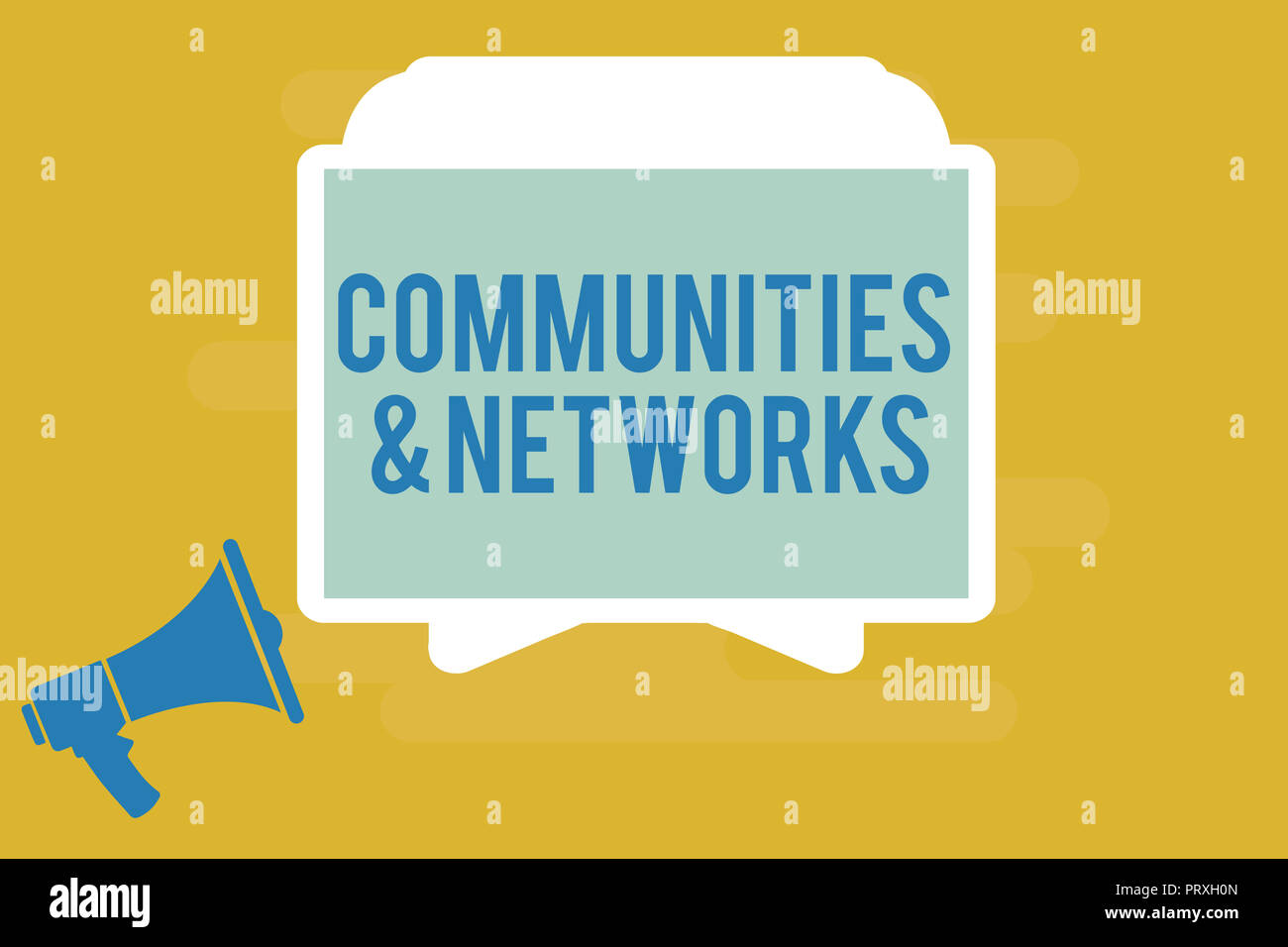 Writing note showing Communities and Networks. Business photo ...