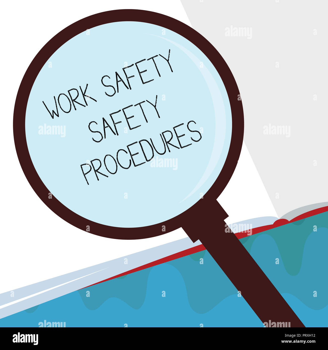 Handwriting text Work Safety Safety Procedures. Concept meaning methods ...