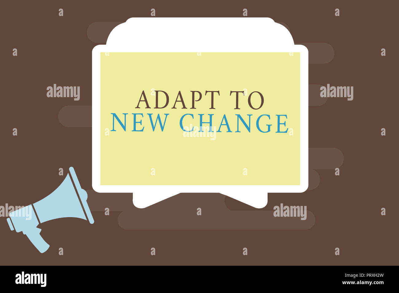 Writing note showing Adapt To New Change. Business photo showcasing Get ...